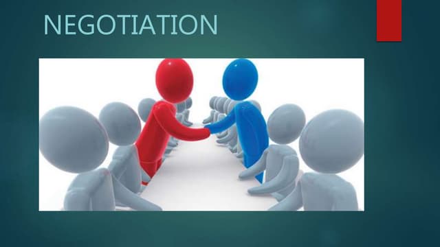 Negotiation ppt | PPTX