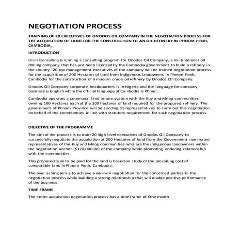 Negotiation | PDF