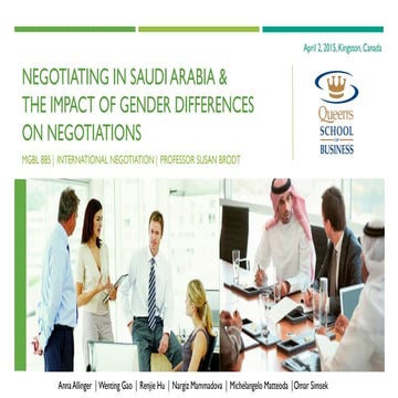 Negotiation in Saudi Arabia | The impact of Gender when it comes to ...