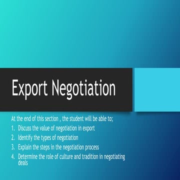 Negotiation (edited) | PPTX