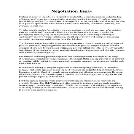 Negotiation Essay.pdf