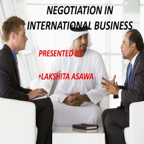 Negotiation in international business | PPTX
