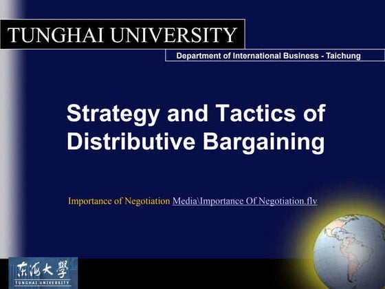 Distributive negotiation | PPT
