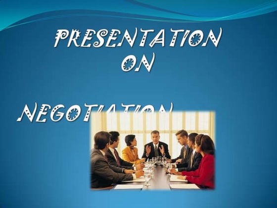 NEGOTIATION POWERPOINT | PPT