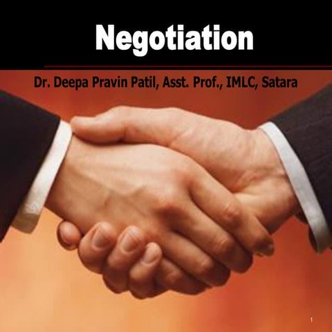 Negotiation ppt | PPT