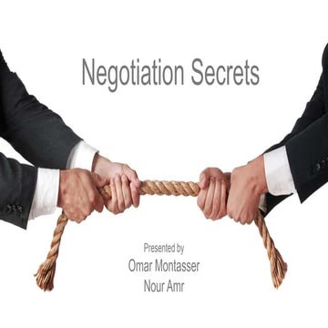 Negotiation secrets | PPTX