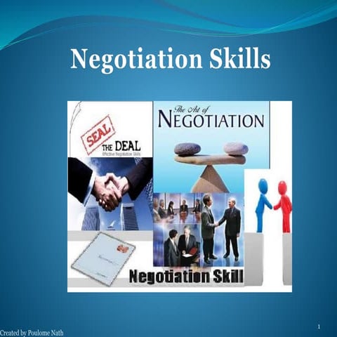 Negotiation skills | PPTX