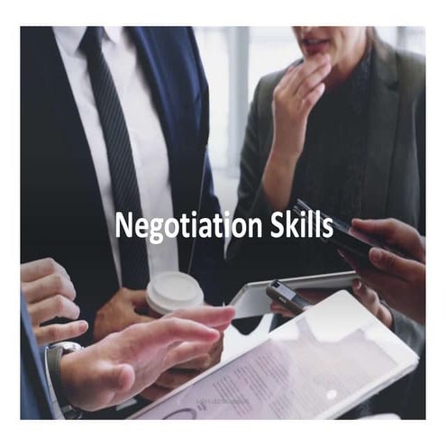 Negotiation Skills Training Module Basic | PDF