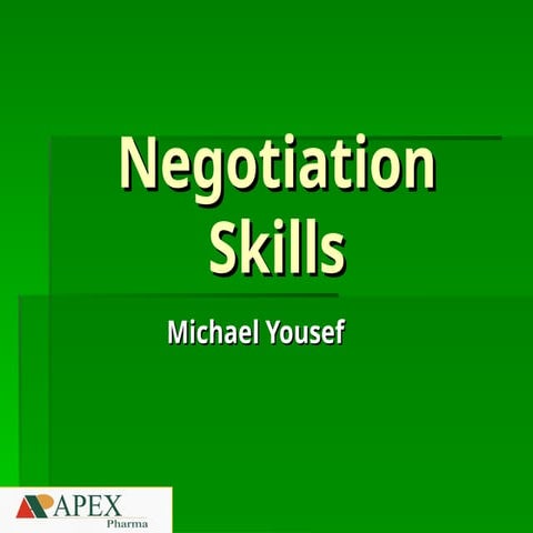 Negotiation Skills in sales operation .ppt