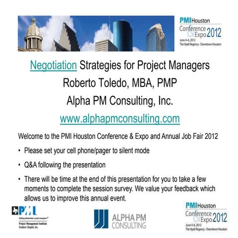 Negotiation Strategies for Project Managers | PPTX