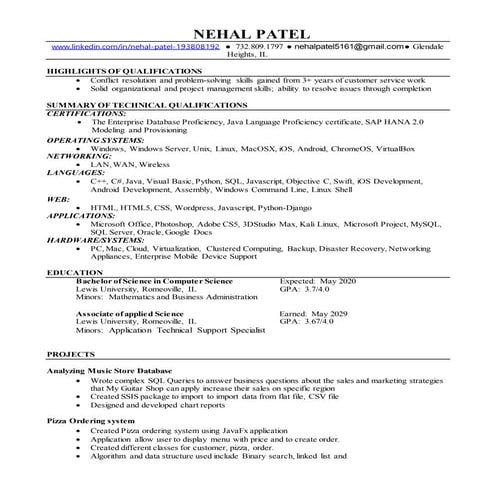 Nehal resume | DOCX