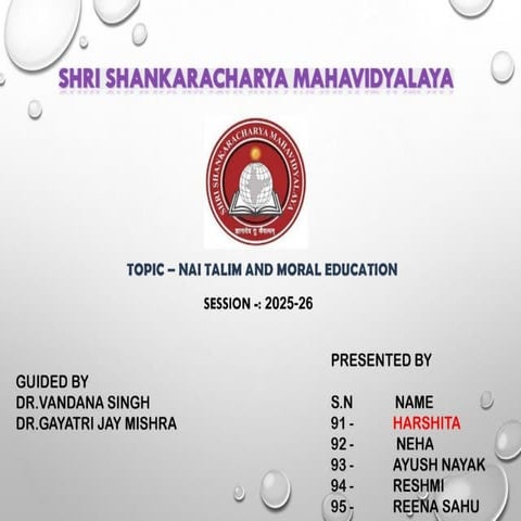 Nai Talim of Gandhiji about India Education.pptx