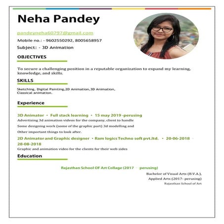 Neha pandey resume | PDF | Technology & Computing
