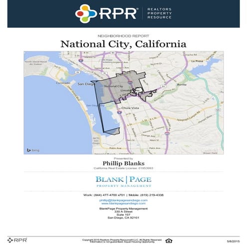 National City – Neighborhood Report (05.15) | PDF