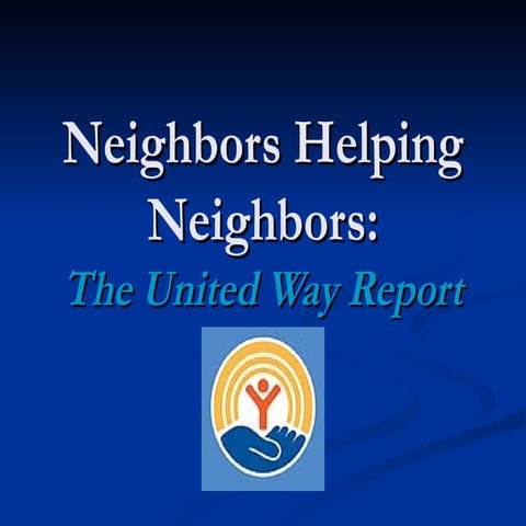 Neighbors Helping Neighbors | PPT
