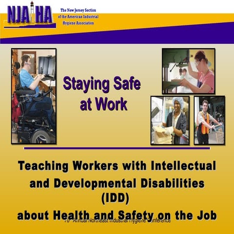 Teaching Workers with Intellectual and Development Disabilities about ...