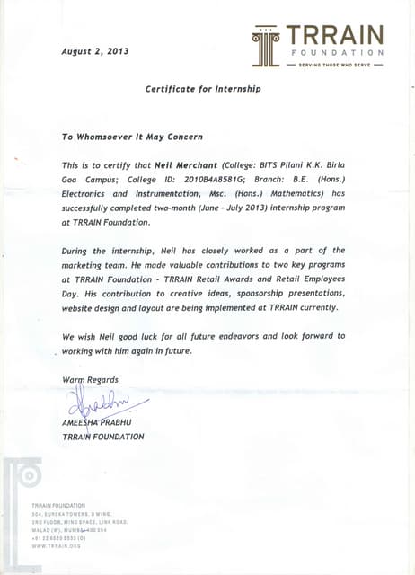 AIESEC Certificate | PDF