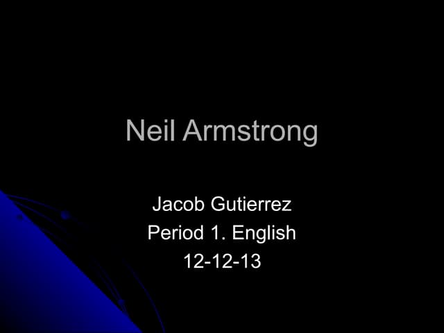 Neil armstrong | PPTX