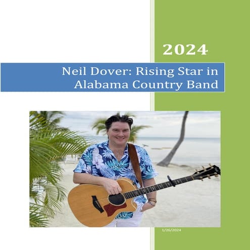 Neil Dover Rising star in Alabama Country Band | PDF
