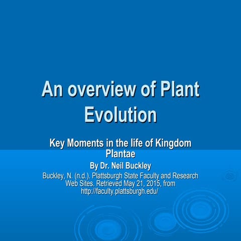 Evolution of plants through different geological time scale | PPTX