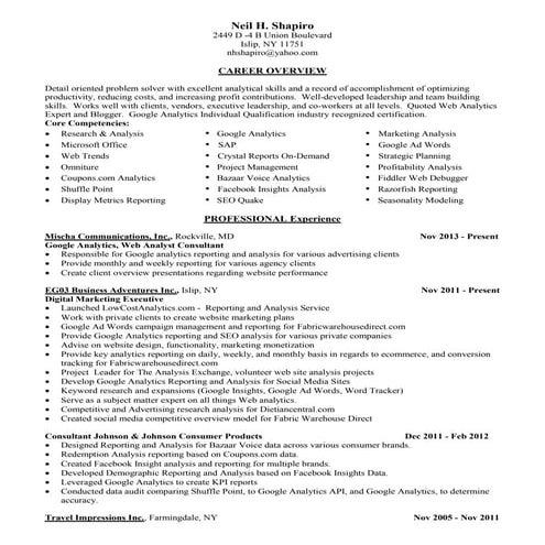 Resume - Eric Biscow | DOCX