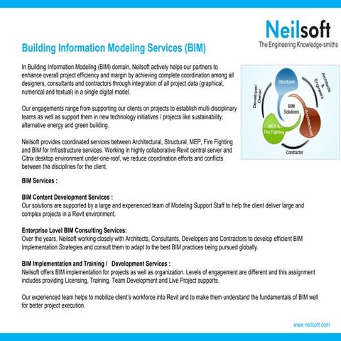 Neilsoft -building information modeling (bim) services | PPT