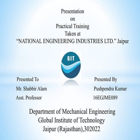 NEI taper turning training PPT | PPTX