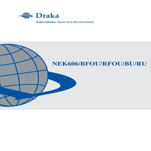 Draka Offshore Cables Basic Program IEC / NEK 606 | PDF