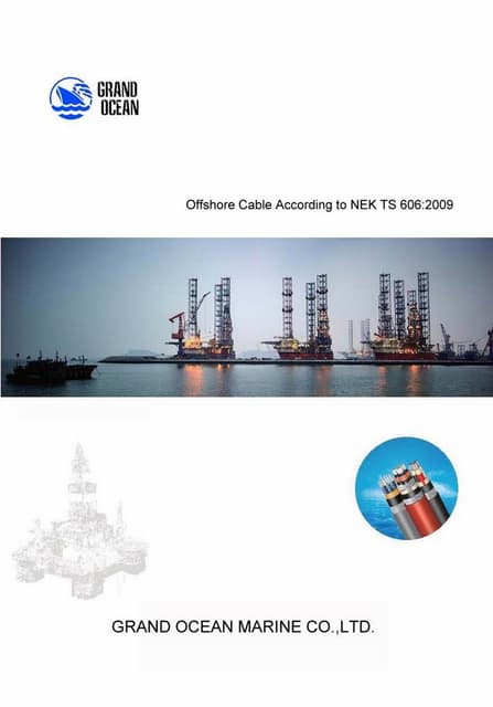 Nek 606 offshore cable catalog | PDF