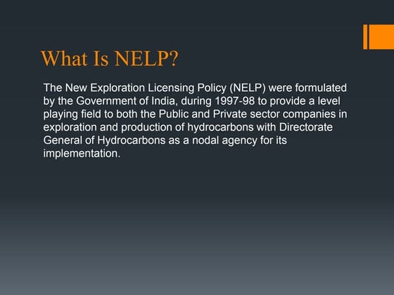 Upstream Regulations and NELP-Evolution & Analysis | PPT