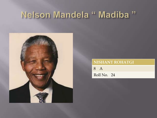 Ppt Nelson Mandela | PPT