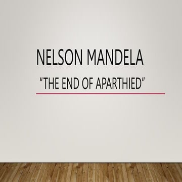 Nelson mandela | PPTX