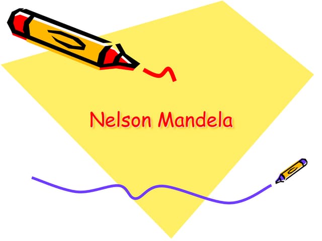 Nelson mandela power point presentation | PPT