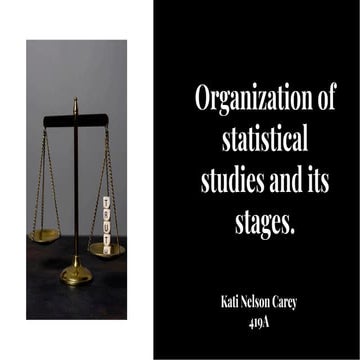 Organization of Statistical Studies and its Stages.pptx