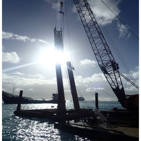 Marine Battered Pile Installation | PDF