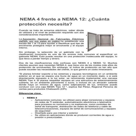Nema 4 vs nema 12 | PDF