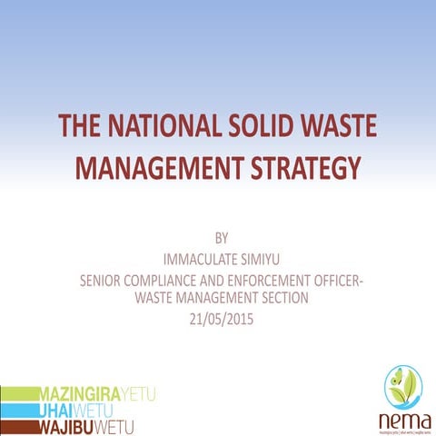 NEMA: National Solid Waste Management Strategy - Kenya | PDF