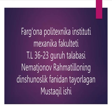 Nematjonov Rahmatillo 36-23.pptxjhhggjhhgghjgf | PPTX