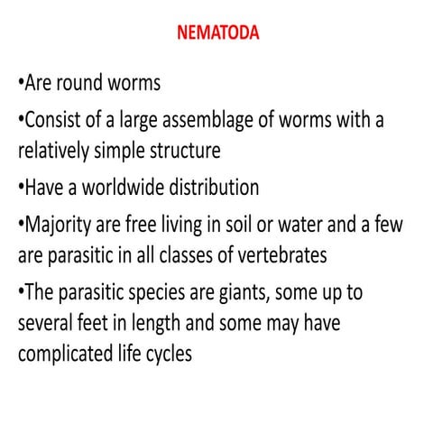 Intestinal Nematodes | PPTX