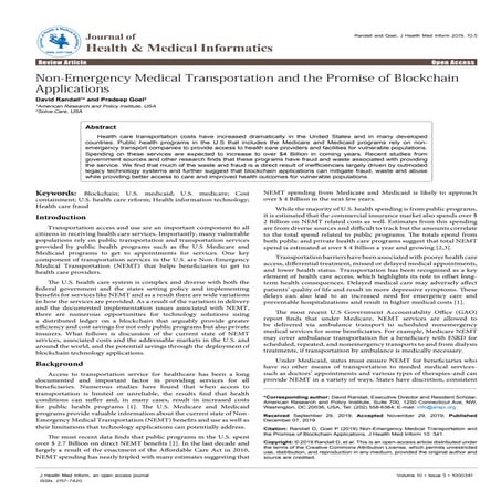 NEMT: Revolutionizing Healthcare Access Through Innovation | PPTX