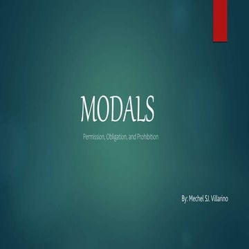 PPT-modals.pptx...- MODALS 2023 :)/...... | PPTX