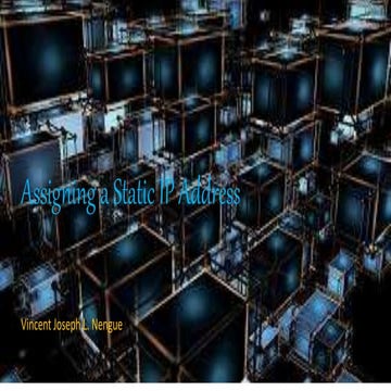 Assigning A Static Ip Address Pptx