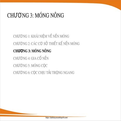 Bài giảng Nền móng - Chương 3. Móng nông | PDF