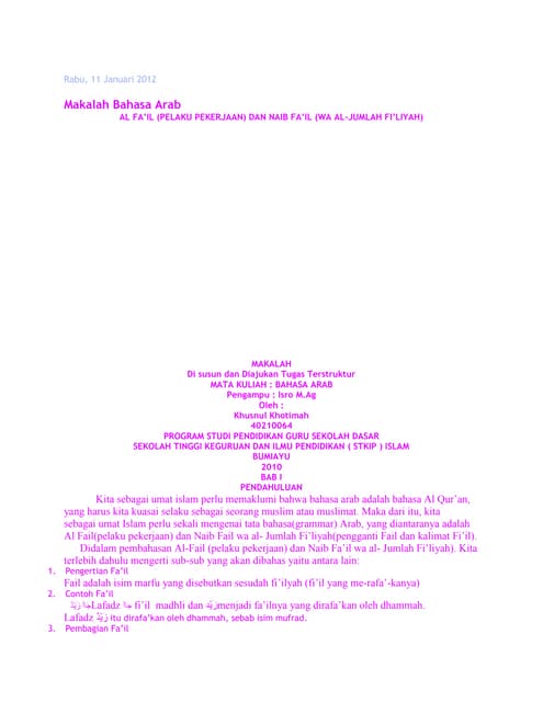 ppt ilmu nahwu "isim-isim yang dibaca nashob.pptx