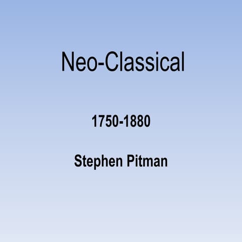 Neo Classical Art | PPTX