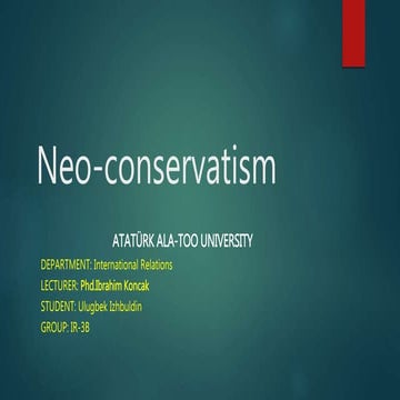 Neo conservatism | PPTX