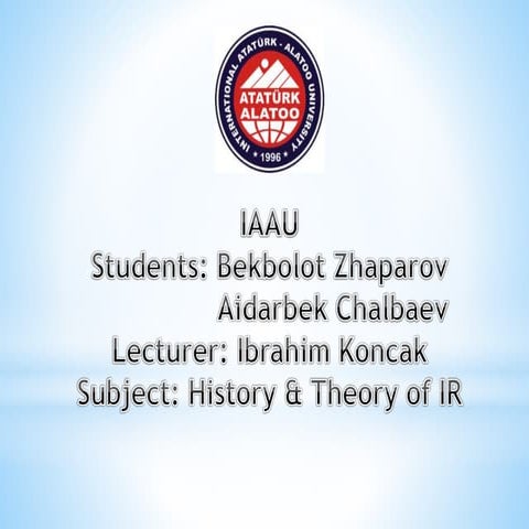 Neo-Marxism History And Theory of IR | PPTX