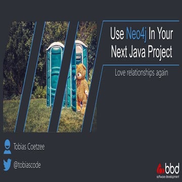 Use Neo4j In Your Next Java Project | PPT