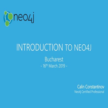 Introduction to Neo4j Workshop | PPTX