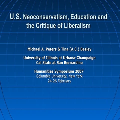 Neoconservatism | PPT